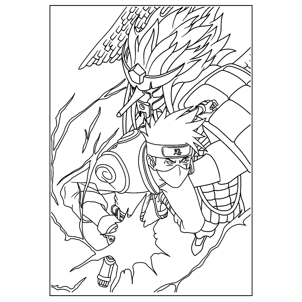 Jual Kertas Gambar Mewarnai Tema Naruto | Kertas Mewarnai | Murah ...