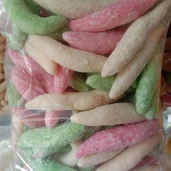 Jual KUE GABUS TELOR GABUS MANIS WARNA WARNI 200gram | Shopee Indonesia