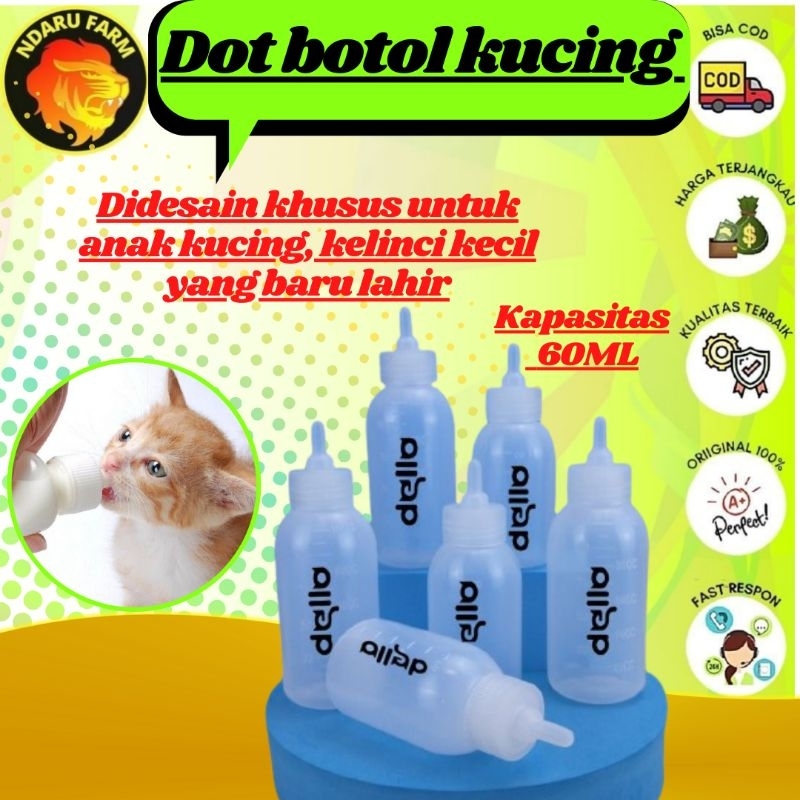 Jual Dot botol kucing kapasitas 60ml NDARUFRAM | Shopee Indonesia