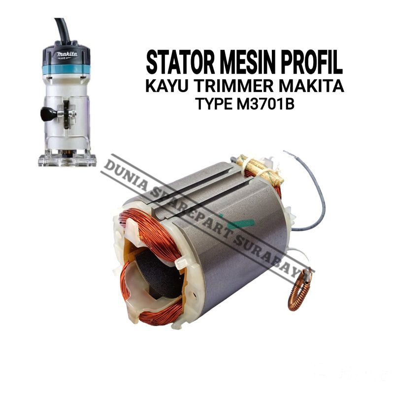 Jual Sparepart Stator Mesin Trimmer Makita M3701B / Rumah Armature ...