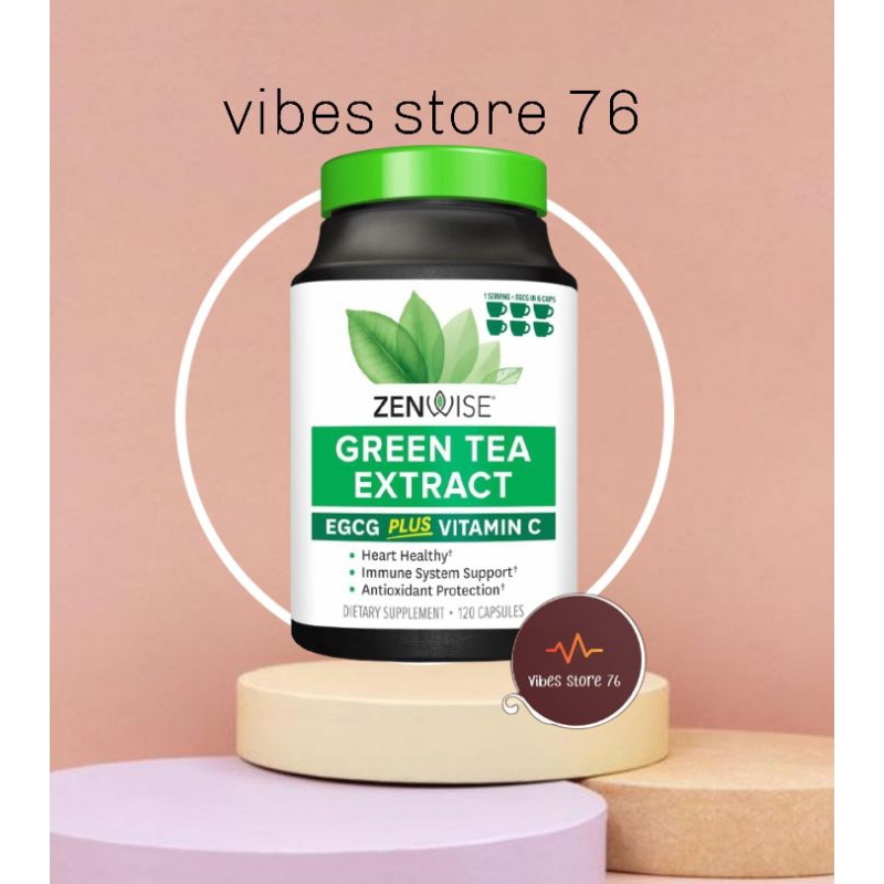 Jual Zenwise Green Tea Extract with EGCG & Vitamin C - Antioxidant ...