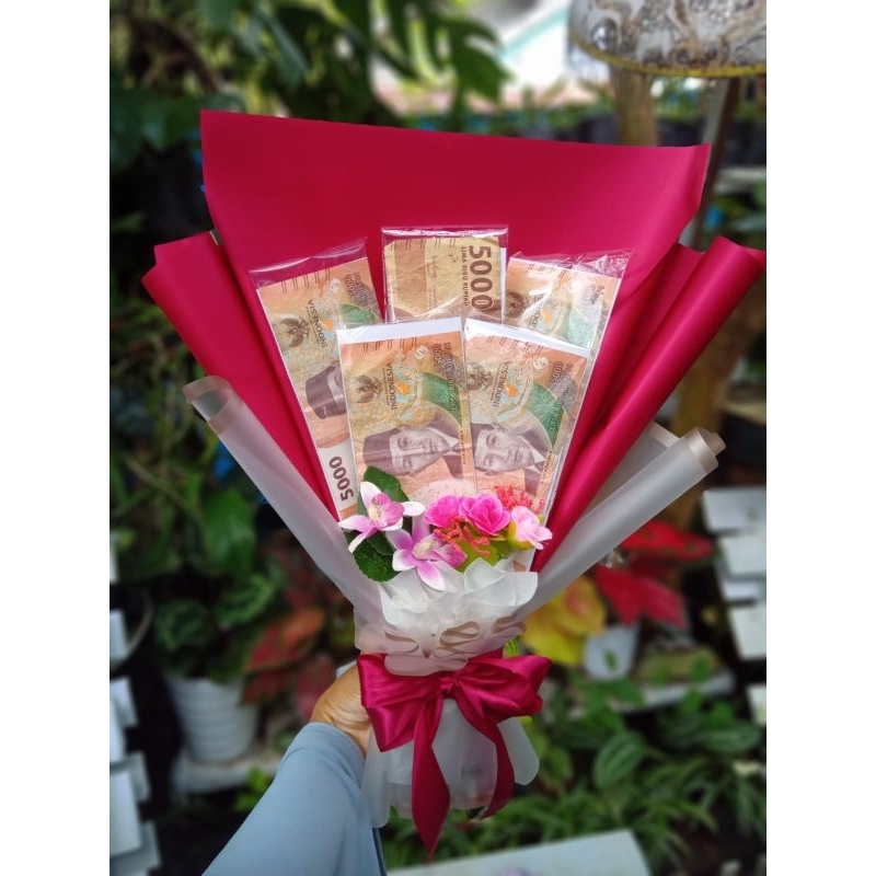 Jual buket duit kosong, buket uang kosong ( 5 slot) | Shopee Indonesia