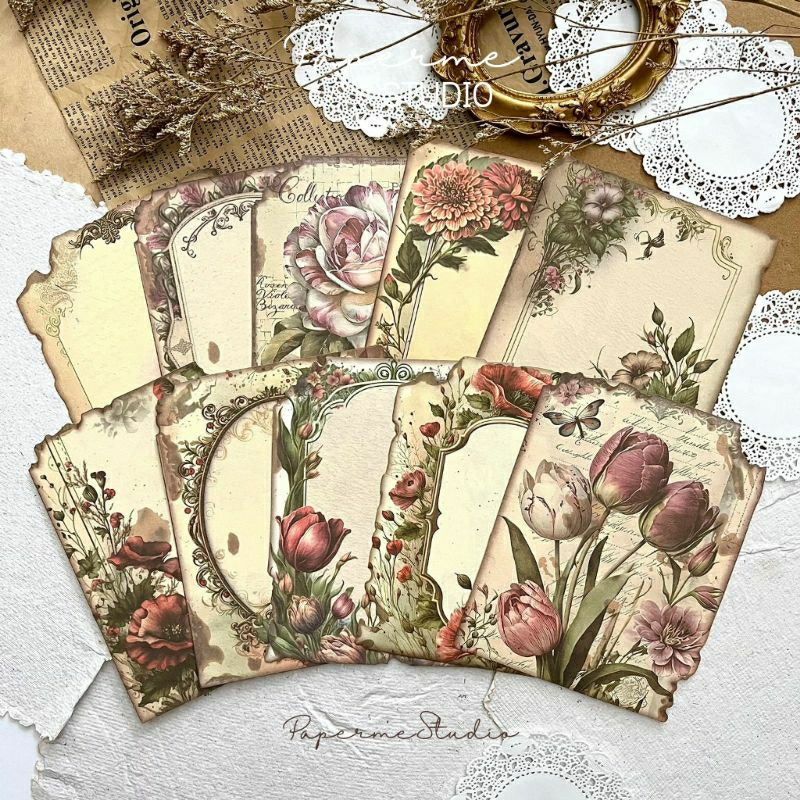 Jual PAPER DECO - kertas decorasi scrapbook vintage burning papaer ...