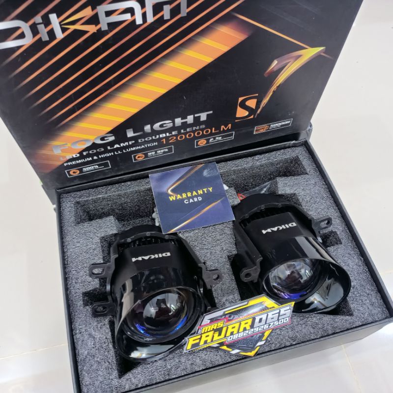 Jual FOGLAMP DIKAM S7 3 INCH 3 COLOR & PUTIH PNP HONDA TOYOTA DLL ...