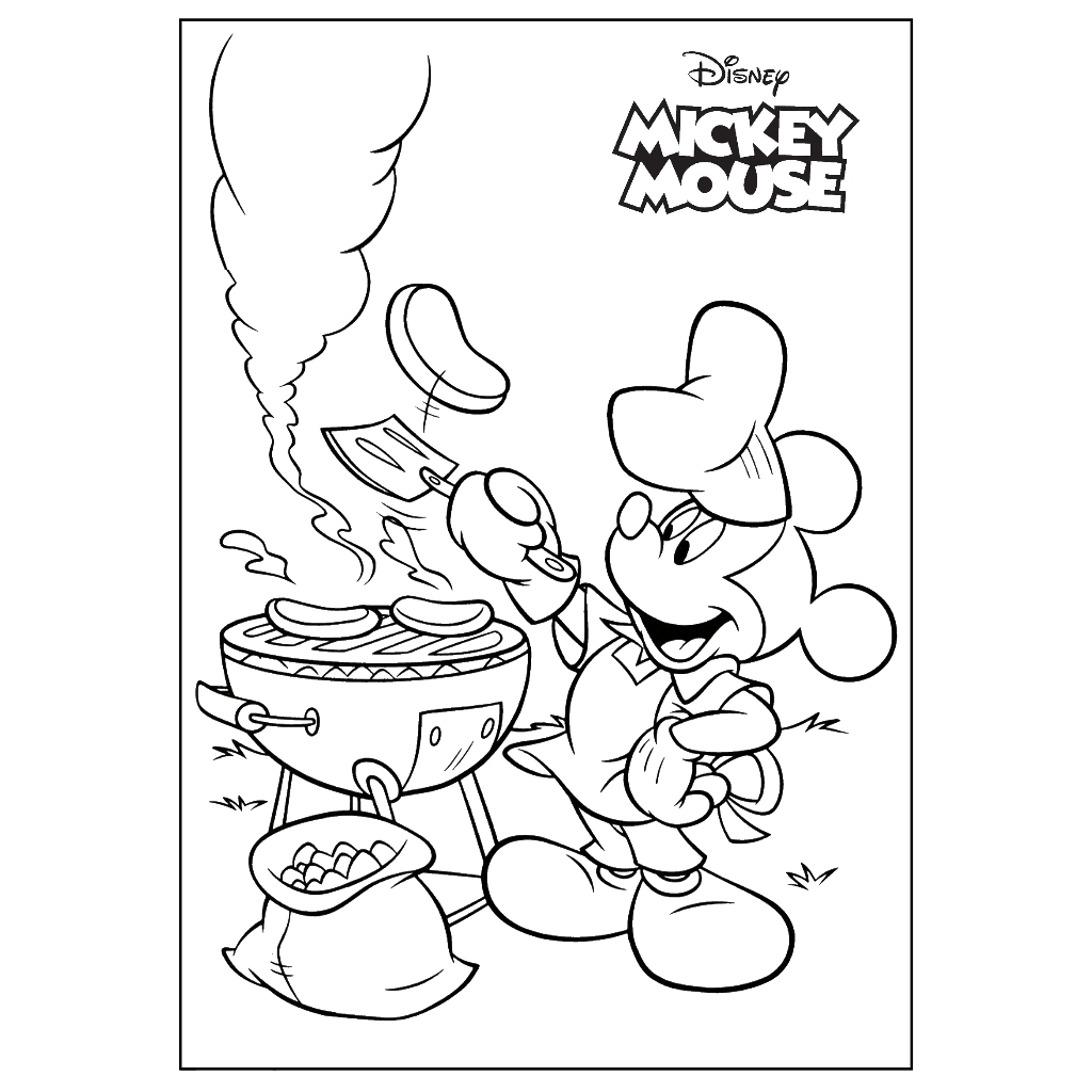 Jual Kertas Gambar Mewarnai Tema Mickey Mouse | Kertas Mewarnai | Murah ...