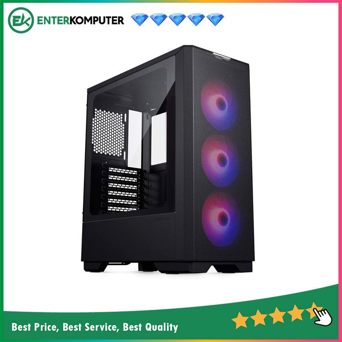 Jual Phanteks Eclipse G300A Tempered Glass Black - 3 Fan D-RGB | Shopee ...