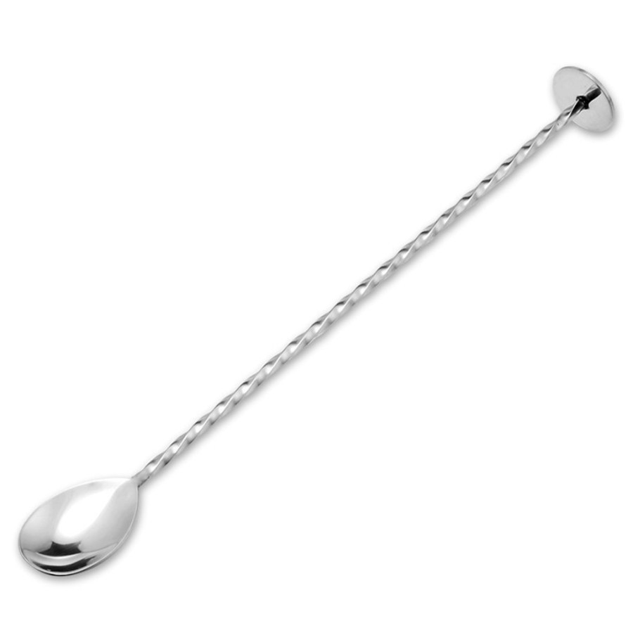 Jual Long Bar Spoon END 30cm NO FORK GARPU Cocktail Mixing Sendok ...
