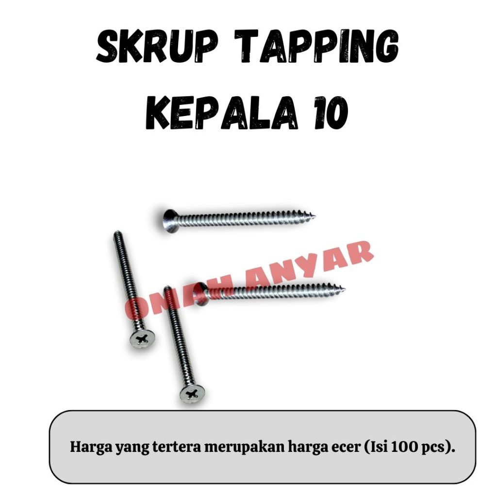 Jual Skrup Sekrup Tapping Baut Mur Screw JF Kayu Mebel Olimpik 1 ...