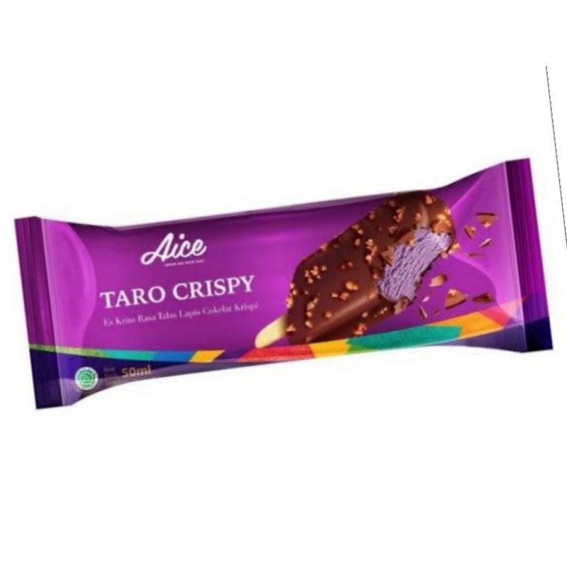 Jual Es Krim AICE Taro Crispy isi 10 pcs (free ice gel) | Shopee Indonesia