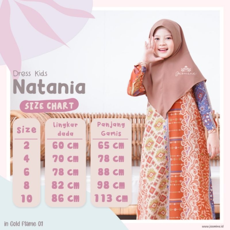 Jual NATANIA DRESS KIDS JASMINE by LIDIAHADIWINOTO | Shopee Indonesia