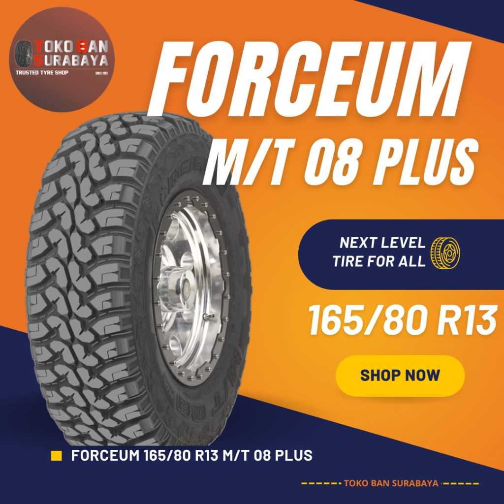 Jual ban Mobil FORCEUM 165/80 R13 165/80R13 16580R13 165/80/13 16580 R13 R 13 MT 08 M/T 08 MT08 ...