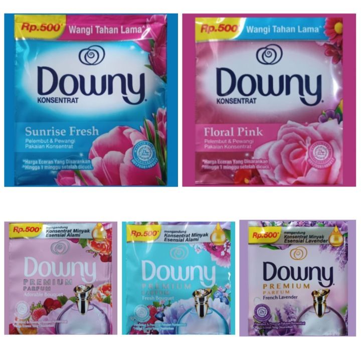 Jual DOWNY 500 PELEMBUT DAN PEWANGI PAKAIAN 10ml SOFTENER HILANGKAN 7 BAU SUNRISE FRESH ANTI ...