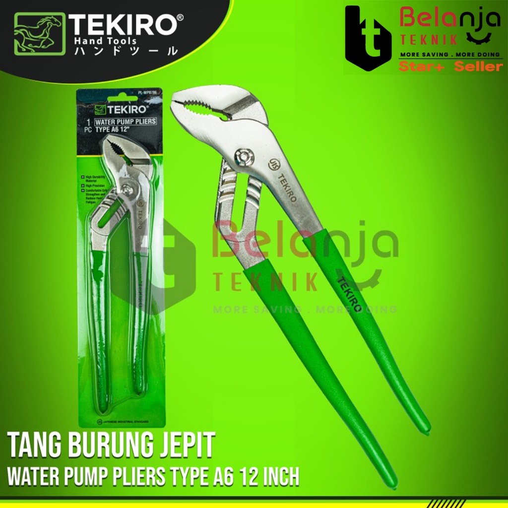 Jual Tekiro Tang Burung Jepit 12 Inch Kunci Pipa Water Pump Pliers 12 ...