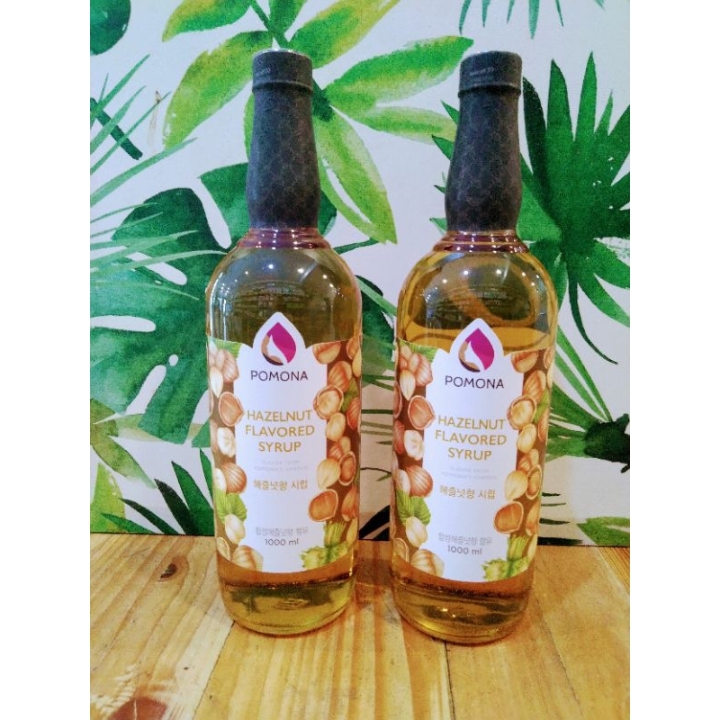 Jual Pomona Hazelnut Flavored Syrup / Sirup Hazelnut Korea 1000ml ...