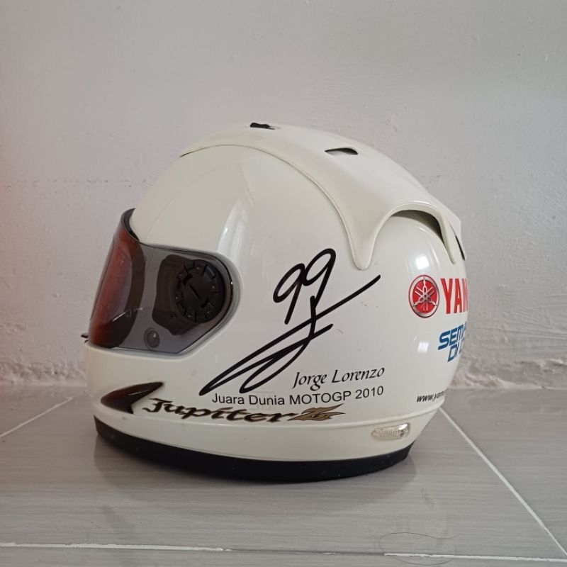 Jual Helm Yamaha Full Face Edisi Lorenzo | Shopee Indonesia