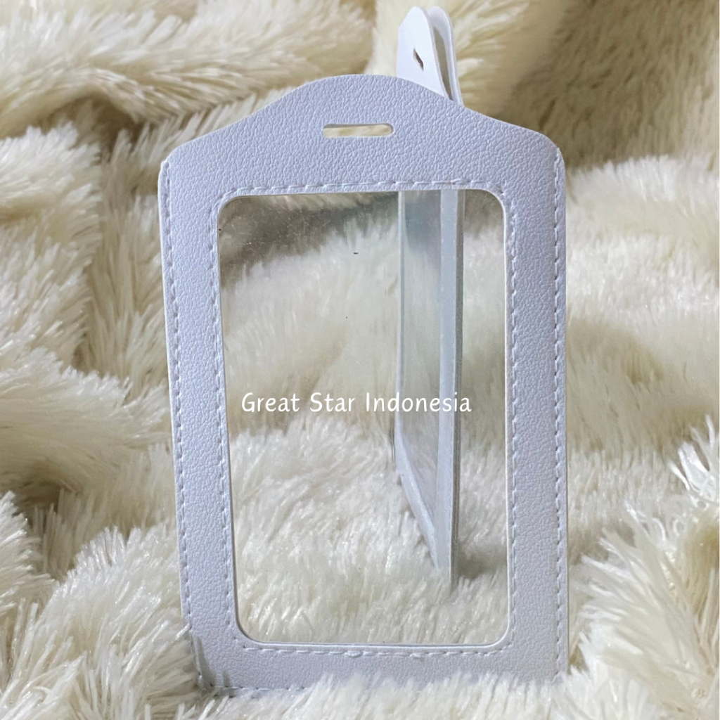 Jual FRAME ID CARD KULIT PU BOLAK BALIK / DOUBLE SIDE POTRAIT (FRAME ...