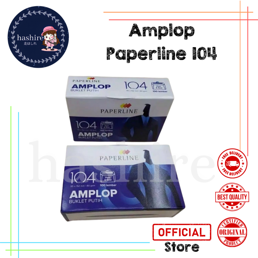 Jual Amplop PAPERLINE 104 PPS Seal Pengaman / Amplop Putih / Amplop ...