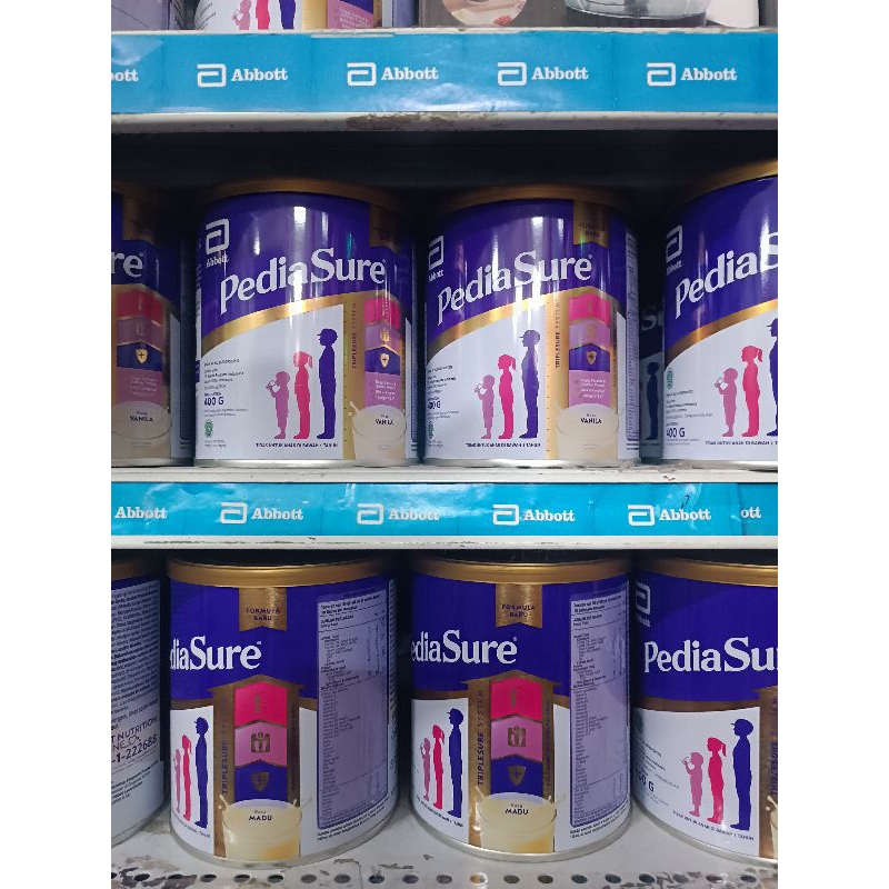 Jual PEDIASURE 400 GR COKLAT, VANILA, MADU, CLASSIC MILKY | Shopee Indonesia