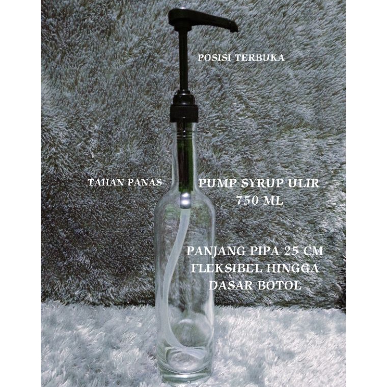 Jual New Stock.. pump syrup botol kaca pump syrup ulir universal ...
