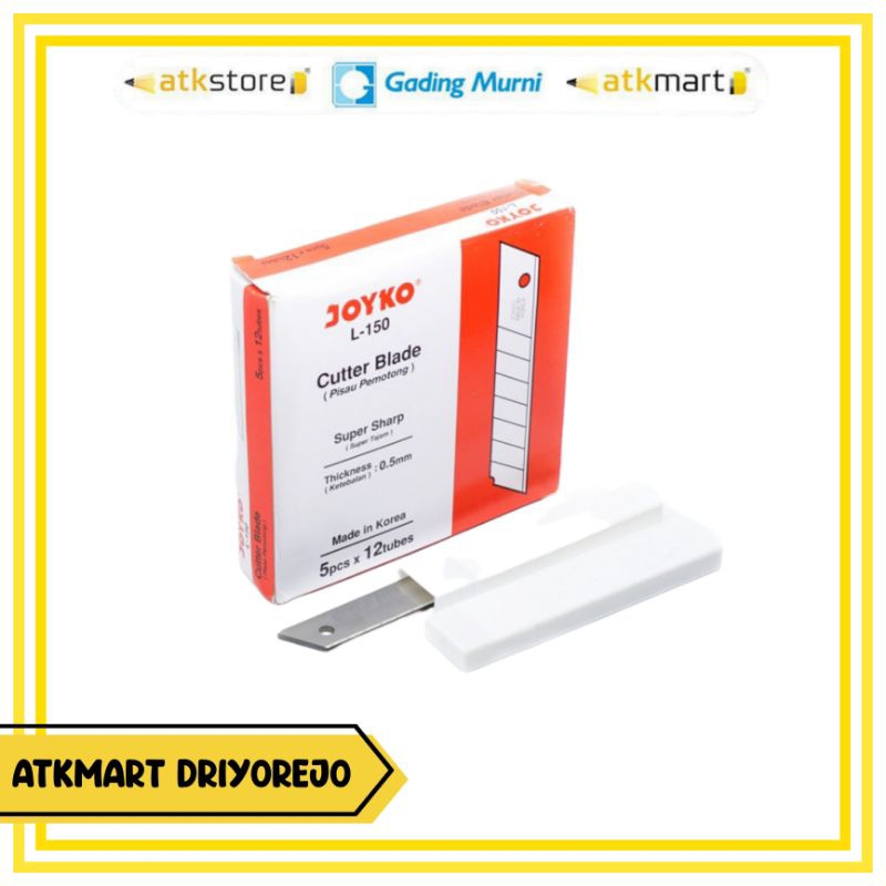 Jual ISI CUTTER BESAR L-150 JOYKO REFILL CUTER KECIL A-100 MATA PISAU ...