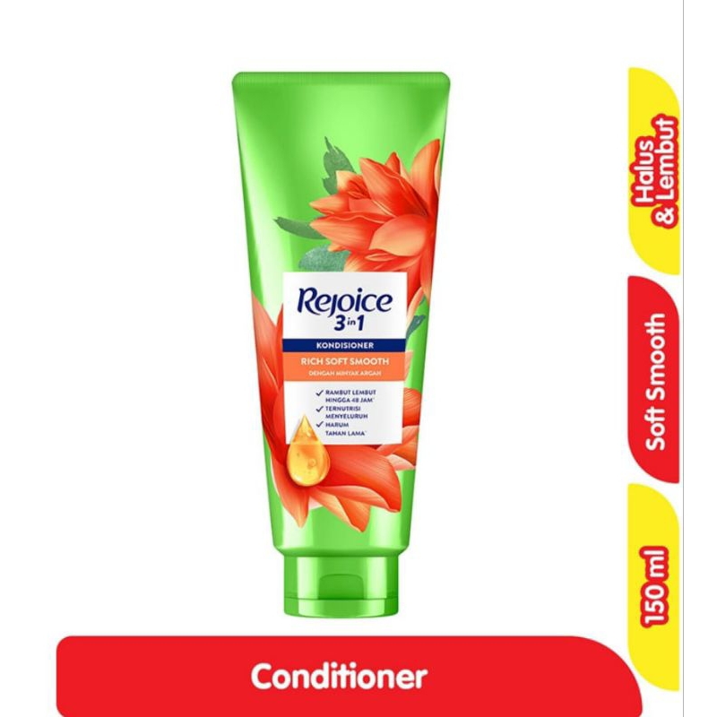 Jual Rejoice Conditioner Rich Soft Smooth dan Korean Jeju Rose 150 ml | Shopee Indonesia