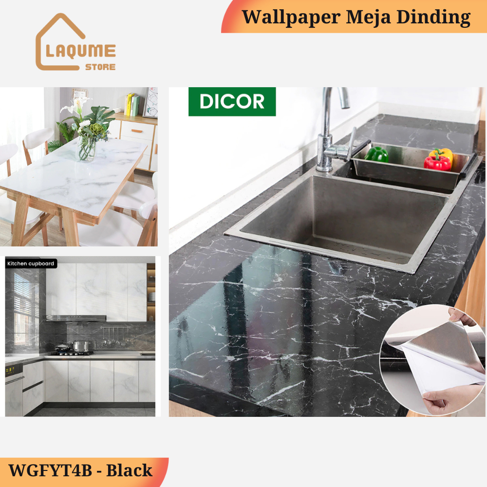 Jual Wallpaper Glossy Marmer Dapur Meja Furniture Glossi Kitchen set ...