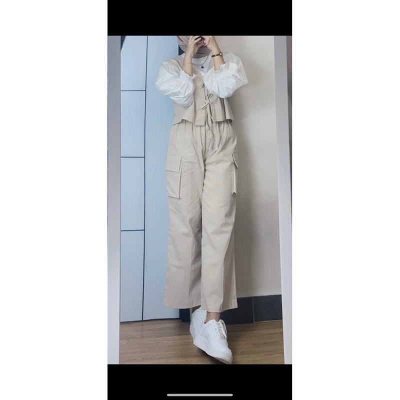 Jual Oneset vest tali cargo | Shopee Indonesia