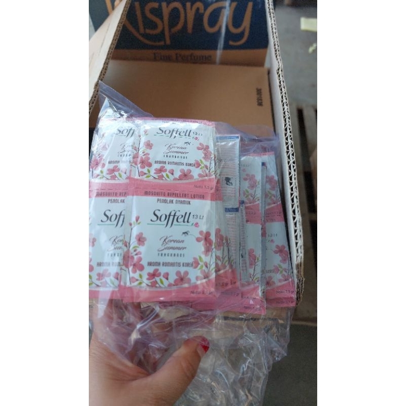 Jual SOFFEL KOREAN SUMER SACHET ISI 1 BAL/PENOLAK NYAMUK/LOTION ANTI ...