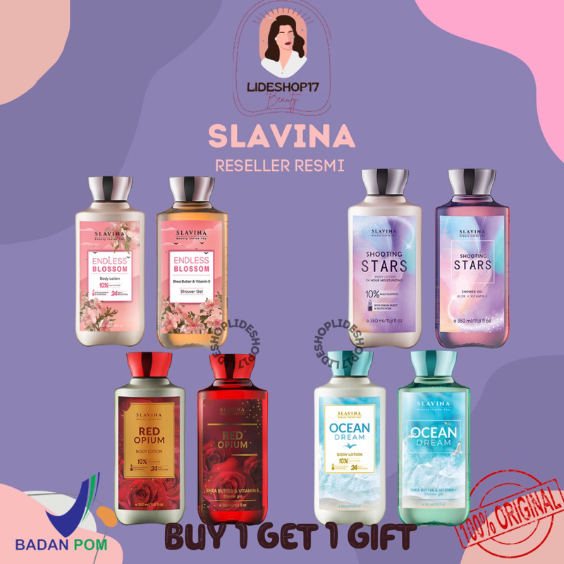 Jual [READY] SLAVINA BODY LOTION SHOWER GEL BY NAGITA SLAVINA BEAUTY ...