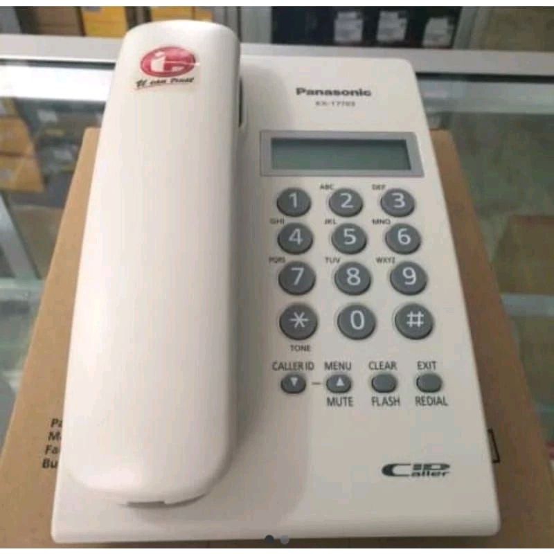 Jual TELEPONE RUMAH INDIHOME KX-T77O3 CALLER ID PUTIH SECOND | Shopee Indonesia