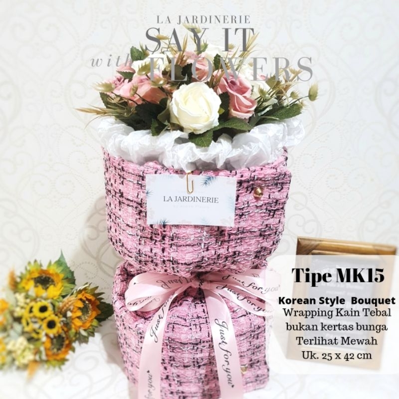 Jual Buket Bunga Wisuda Lamaran Mawar Bucket Korean Style Kado Bunga ...