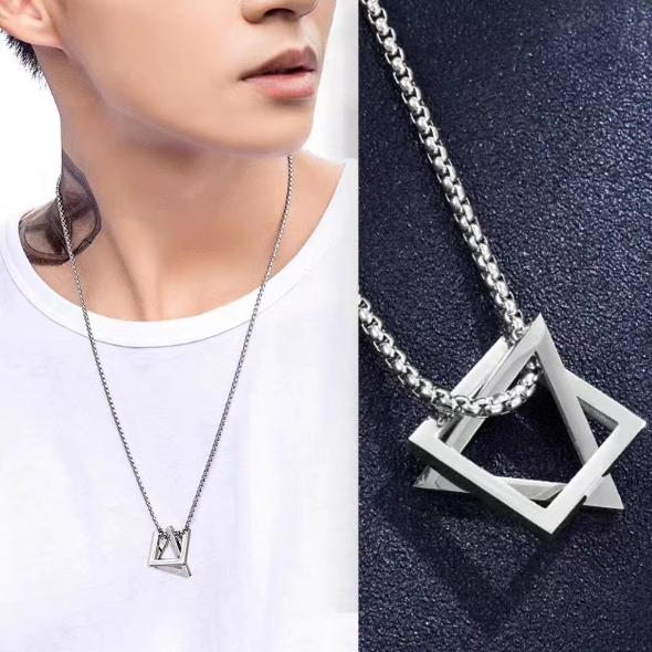 Jual KALUNG PRIA WANITA MODEL KOTAK SEGITIGA KALUNG TRENDY 2024 ...