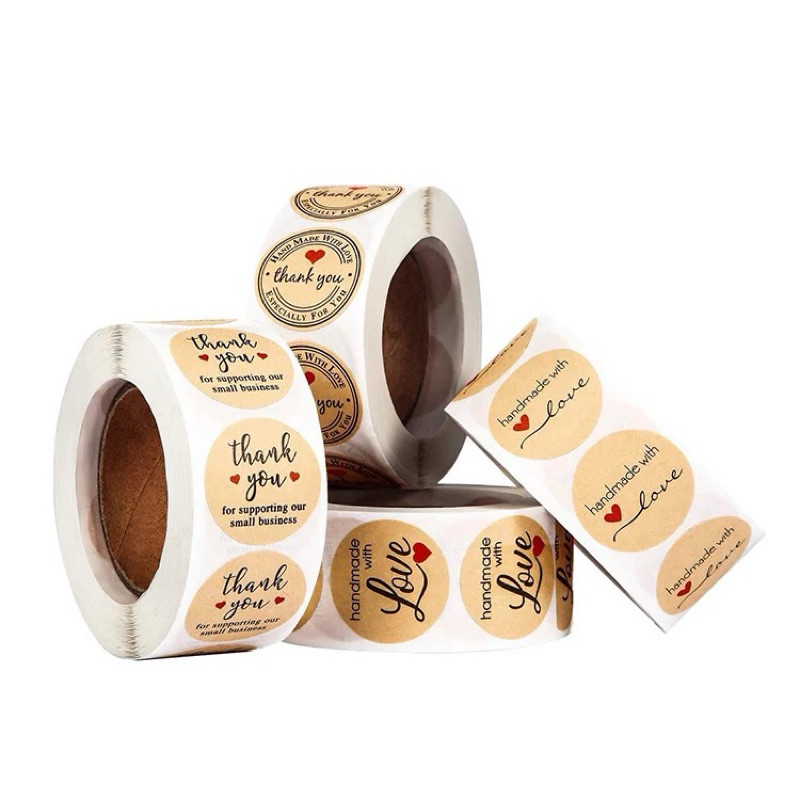 Jual Sticker Label Thankyou Isi 500pcs Sticker Ucapan Sticker Online ...