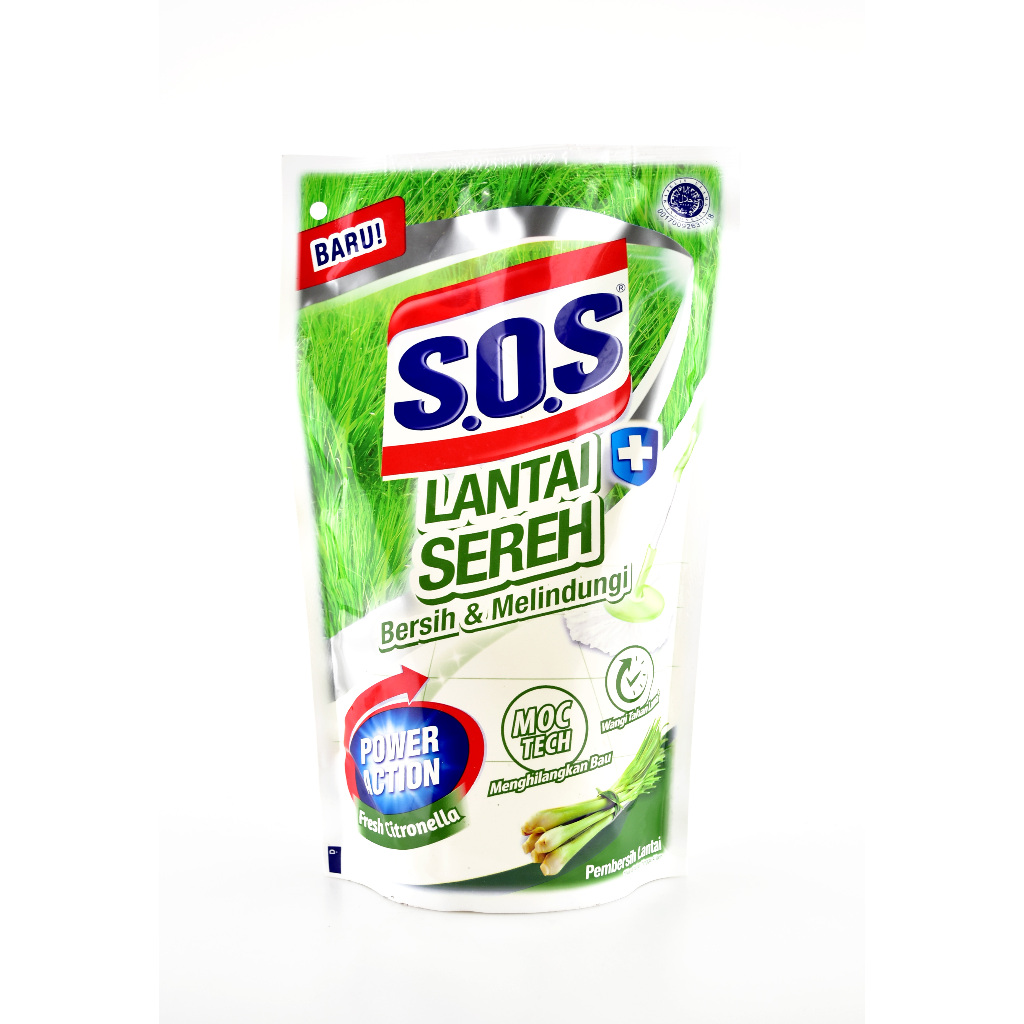 Jual Karbol Pembersih Lantai SOS Sereh Floor Cleaner 350 ml Pouch ...