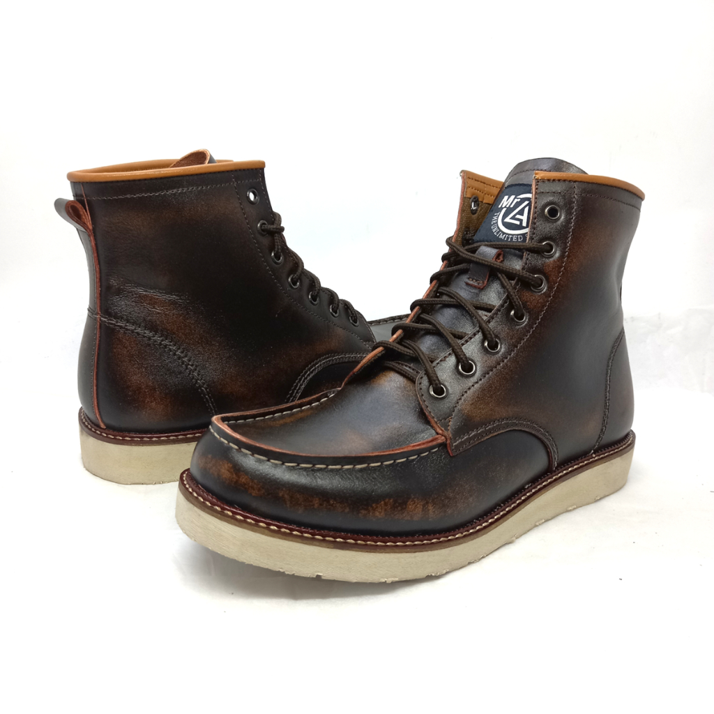 Jual Sepatu Boots Pria Casual Kulit Sepatu Cowok Keren Ukuran Jumbo 38 ...