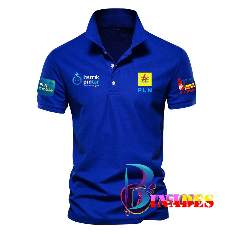 Jual JUAL BAJU kerah mode polo LISTRIK PINTAR Depan LOGO PLN - BAJU PLN ...