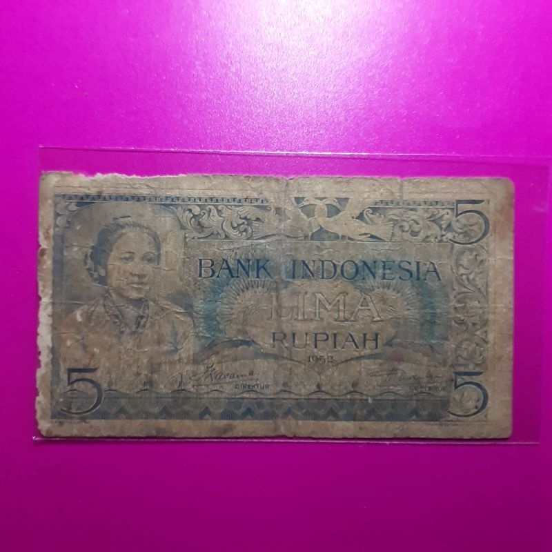 Jual uang kuno 5 rupiah budaya 1952 | Shopee Indonesia
