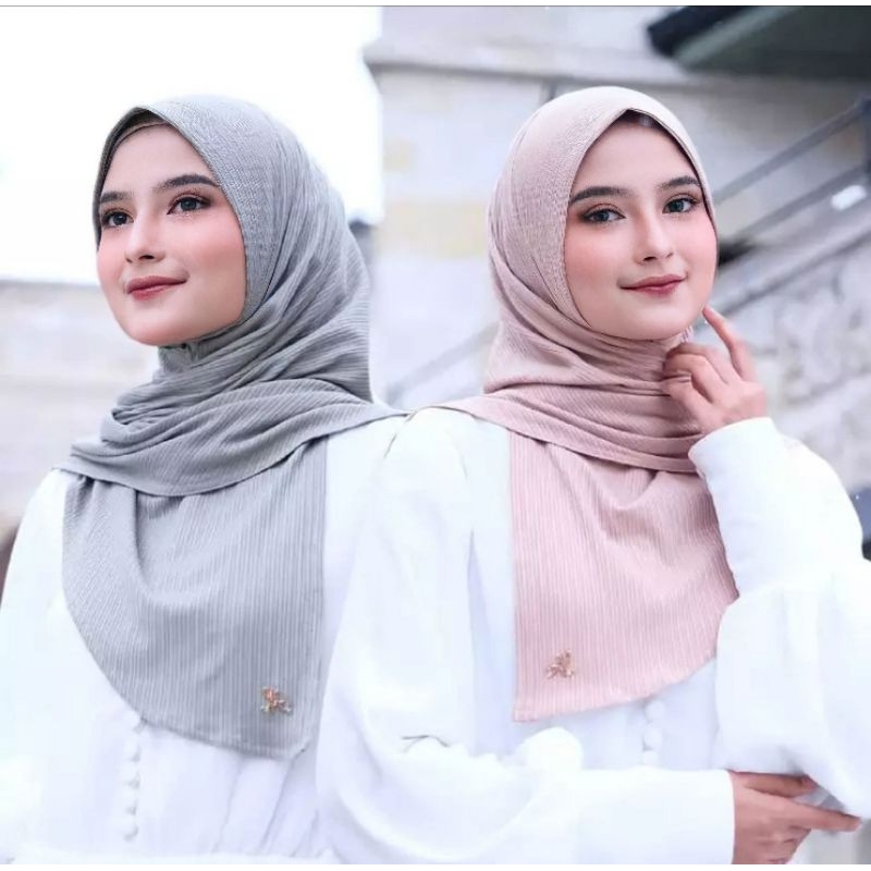 Jual Lizzy Hijab - Lizzy Knit - Hijab instant square cotton - Albata ...