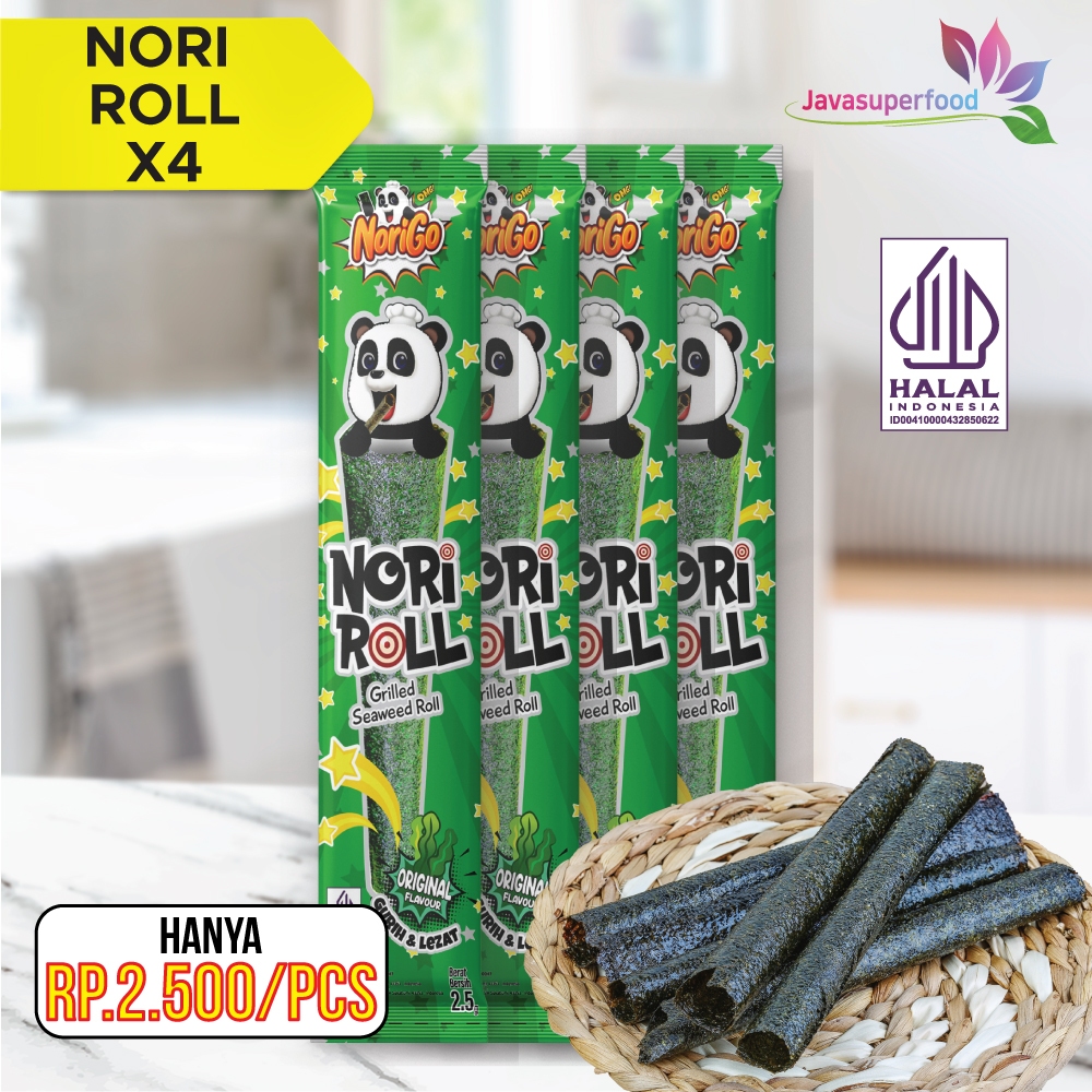 Jual Snack Nori Roll Grilled Seaweed Roll 4 Pcs / Snack Rumput Laut 2 ...