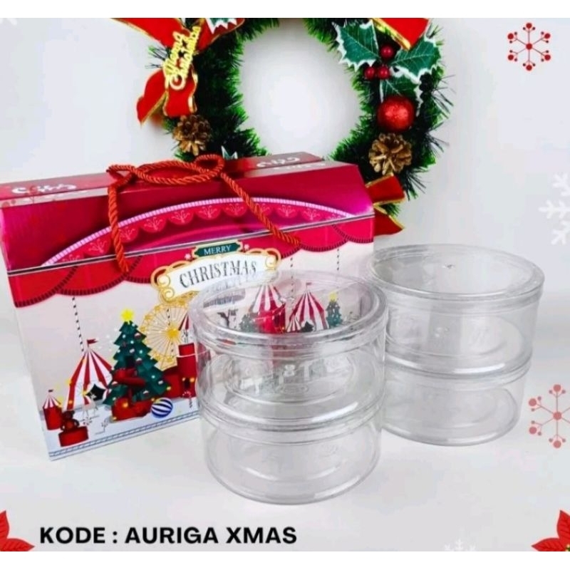 Jual Dus Natal - box Natal - Packaging Natal 4 toples 500g | Shopee ...