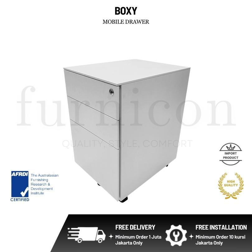 Jual Mobile Drawer Pedestal Boxy Furnicon / Lemari Besi Mobile Drawer ...