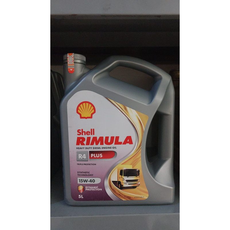 Jual Shell Rimula R4 plus sea 15W-40 galon isi 5liter | Shopee Indonesia