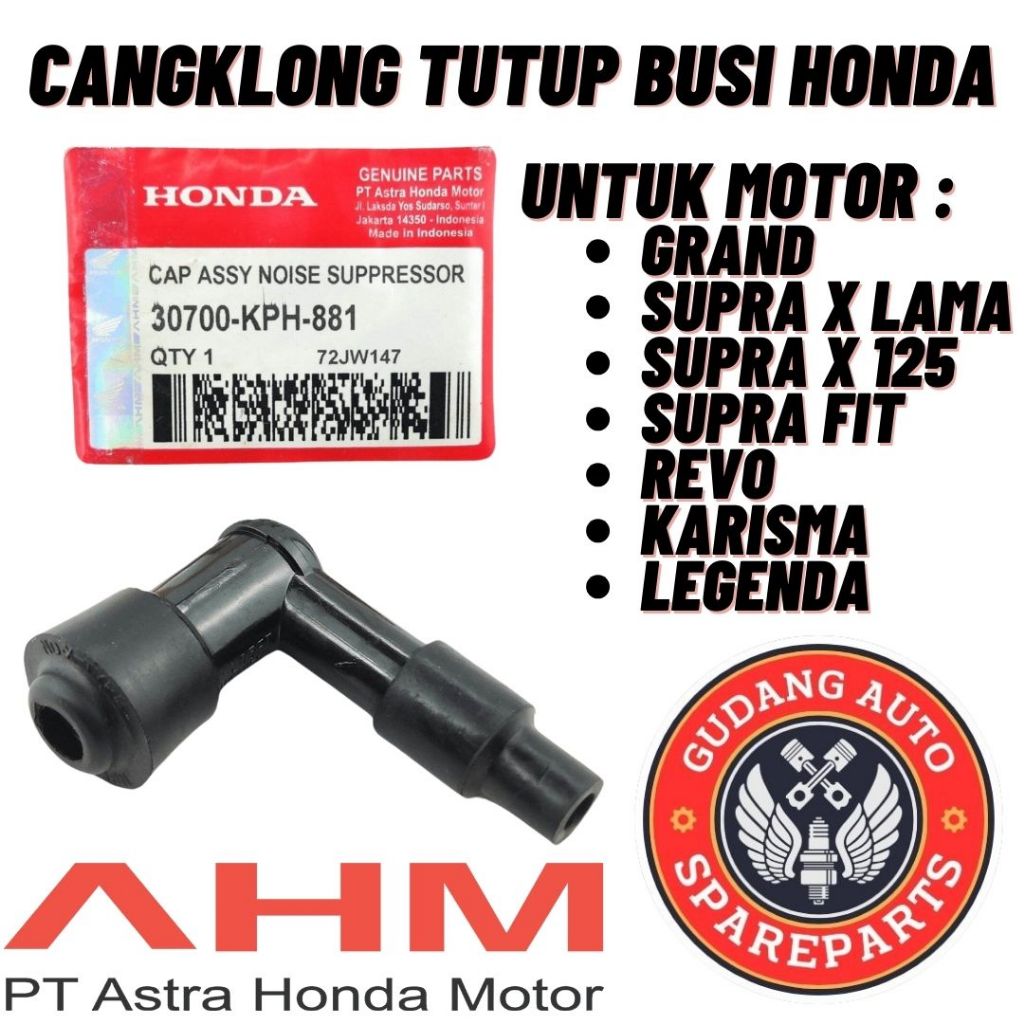Jual ORIGINAL AHM Tutup Cangklong Dop Busi Honda Supra x 125 kharisma ...