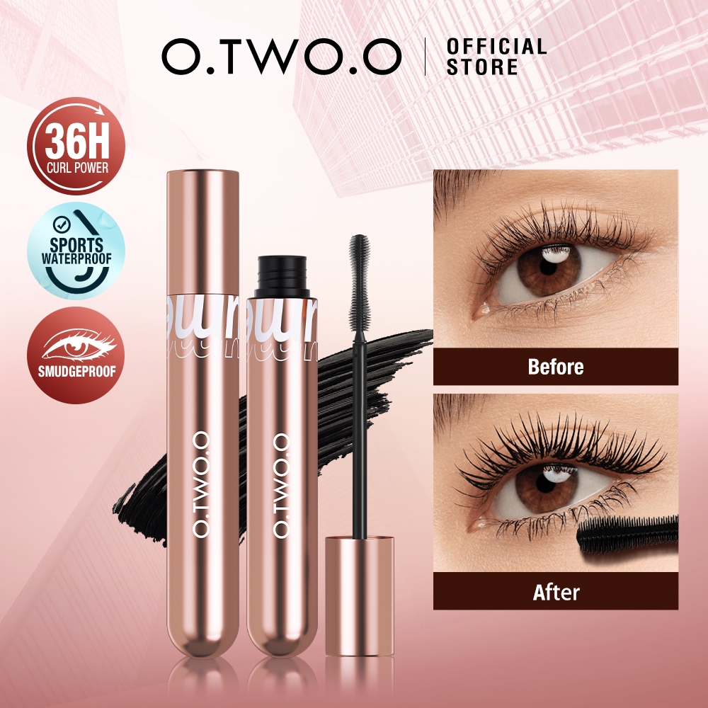 Jual O.TWO.O Waterproof Mascara Long Lasting 36H Make Up | Shopee Indonesia