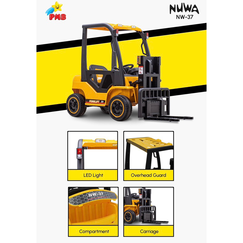 Jual Mobil Aki Anak Forklift NUWA dari PMB NW37 NW-37 Mobil Cas Charge Kendaraan Mainan | Shopee ...