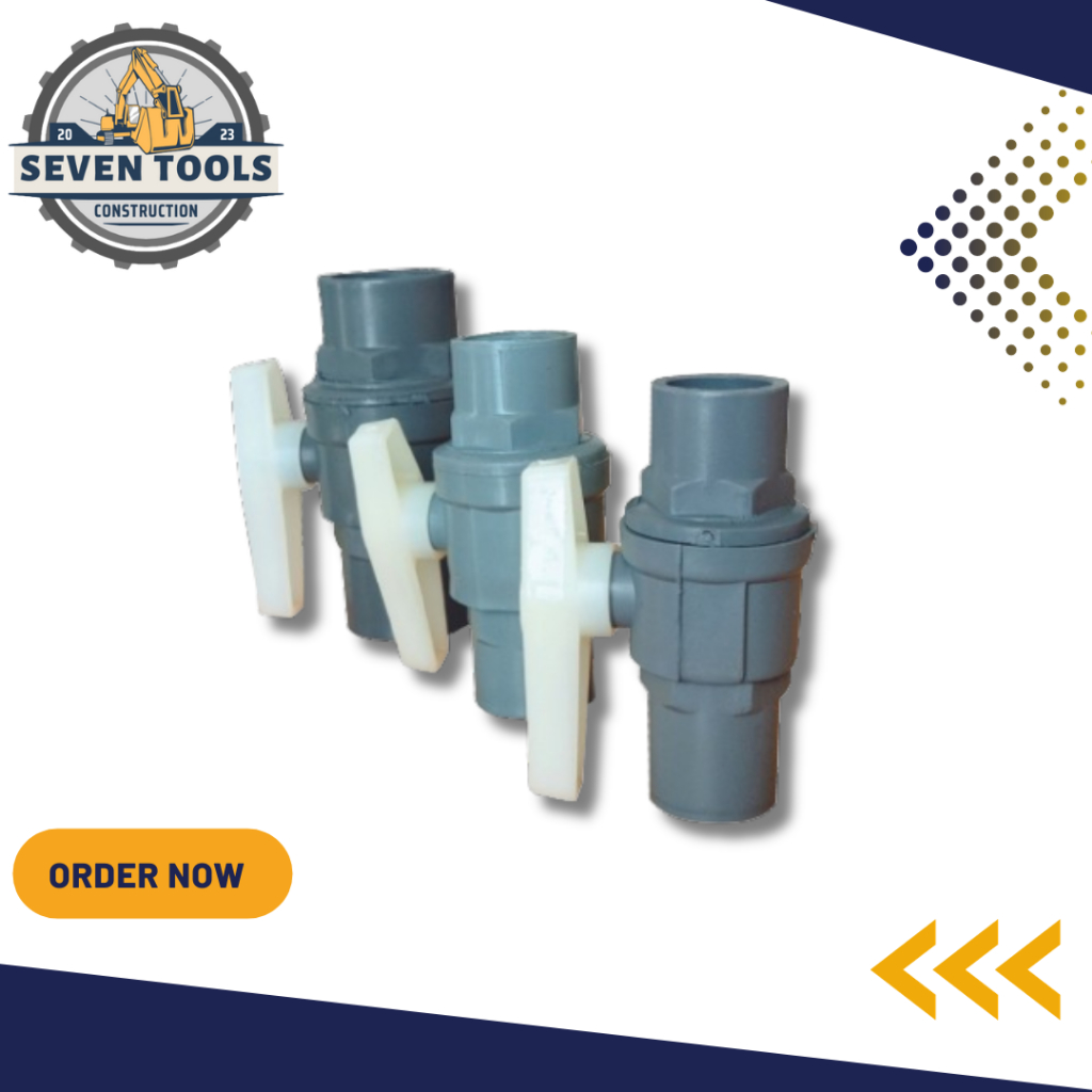Jual [ST] Ball Valve PVC Ukuran 1/2" 3/4" 1" Inch / Stop Kran Jarum New ...