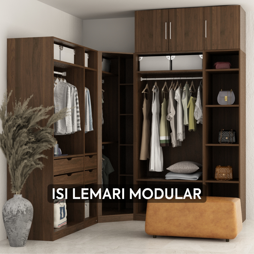 Jual Pro Design Abacus Lemari Modular / Lemari Custom Part 2 (Rak ...