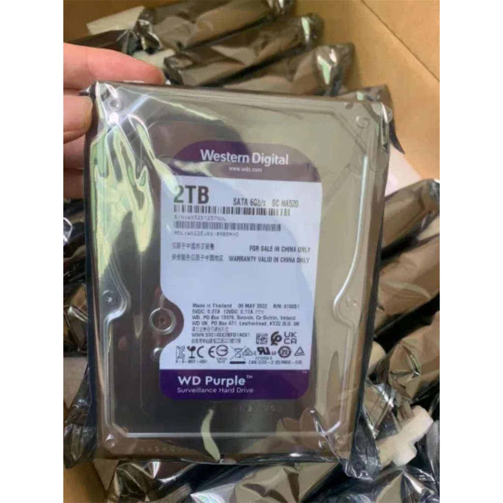 Jual Hardisk 2TB WD Purple Sata 3,5" Baru 0 Days -HDD 2TB INTERNAL SATA ...