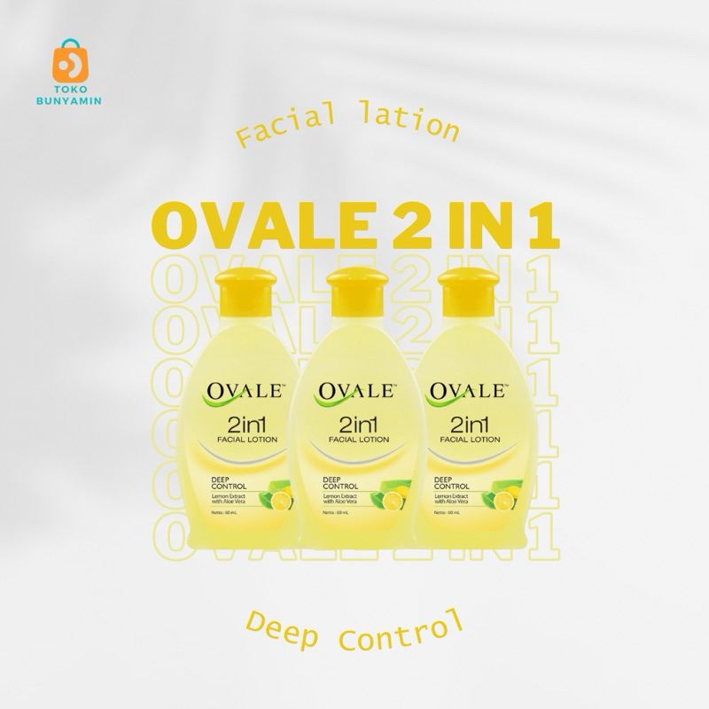 Jual Ovale 2in1 facial lotion Deep Control | Shopee Indonesia