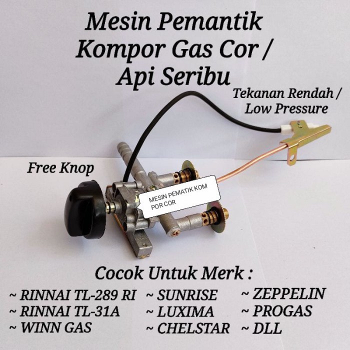Jual Mesin Pemantik Kompor Gas Cor api Seribu - Pematik TL/31A Sun Rise ...